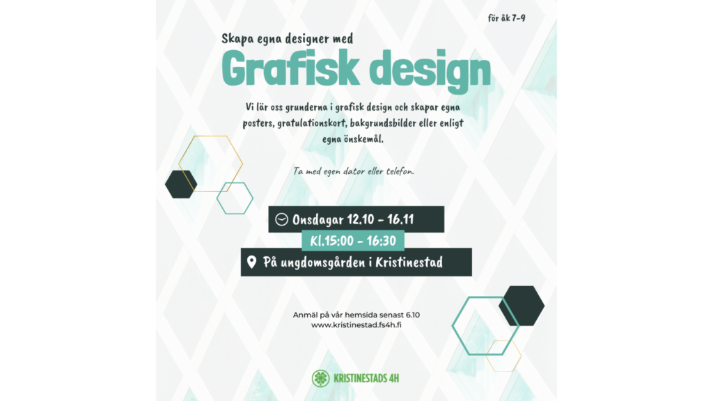 Skapa egna designer med grafisk design | Vaasa
