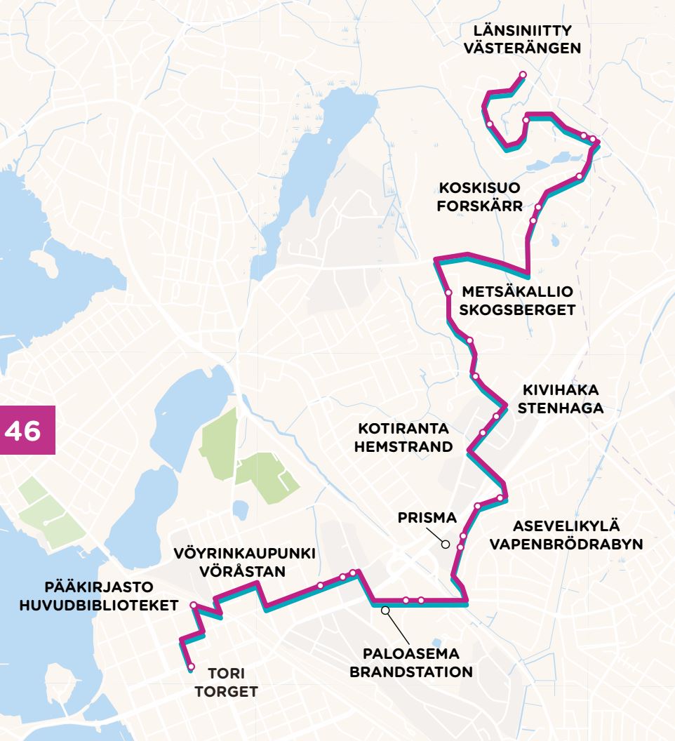 Busstidtabeller och rutter | Vaasa