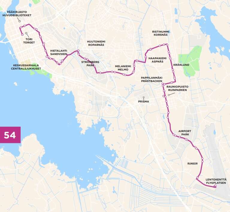 Bus schedules and routes | Vaasa