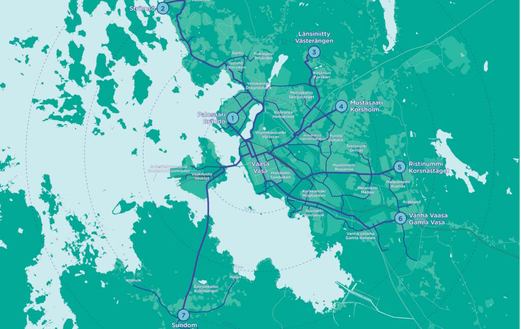 Marked Cycling Routes in Vaasa | Vaasa