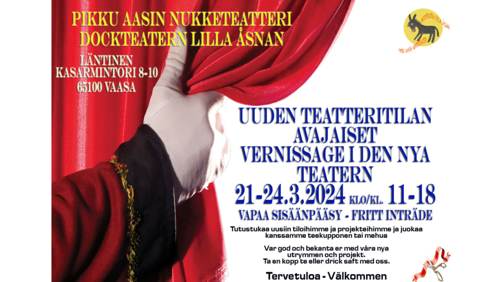 UUDEN NUKKETEATTERITILAN AVAJAISET | Vaasa