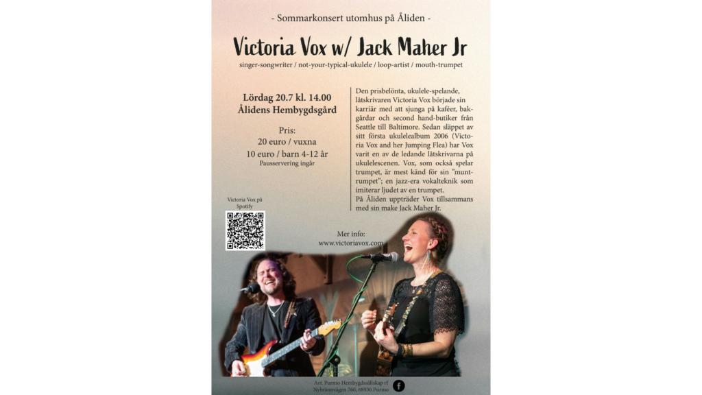 Victoria Vox with Jack Maher Jr - sommarkonsert | Vaasa