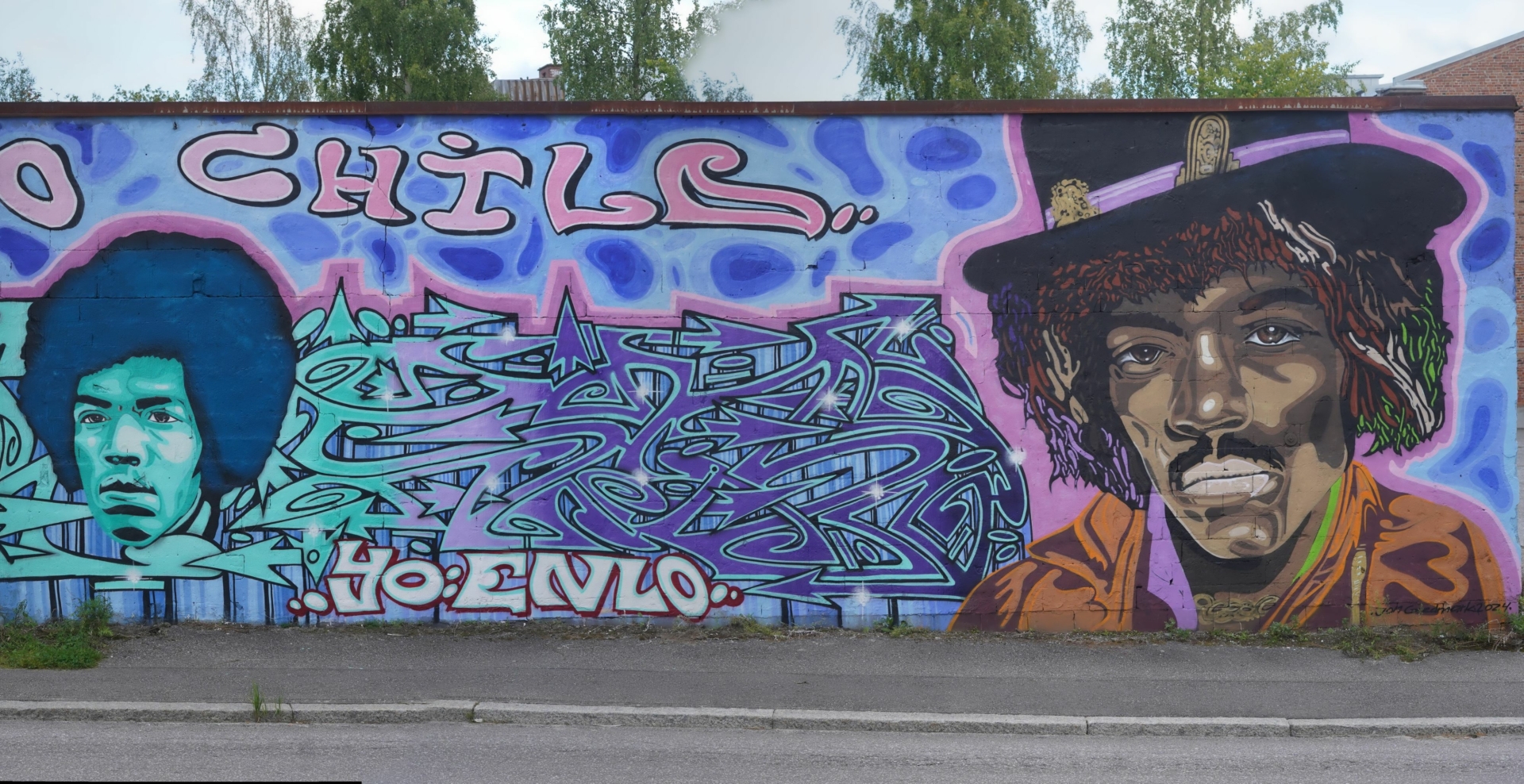 Vaasa’s newest mural is inspired by Jimi Hendrix | Vaasa