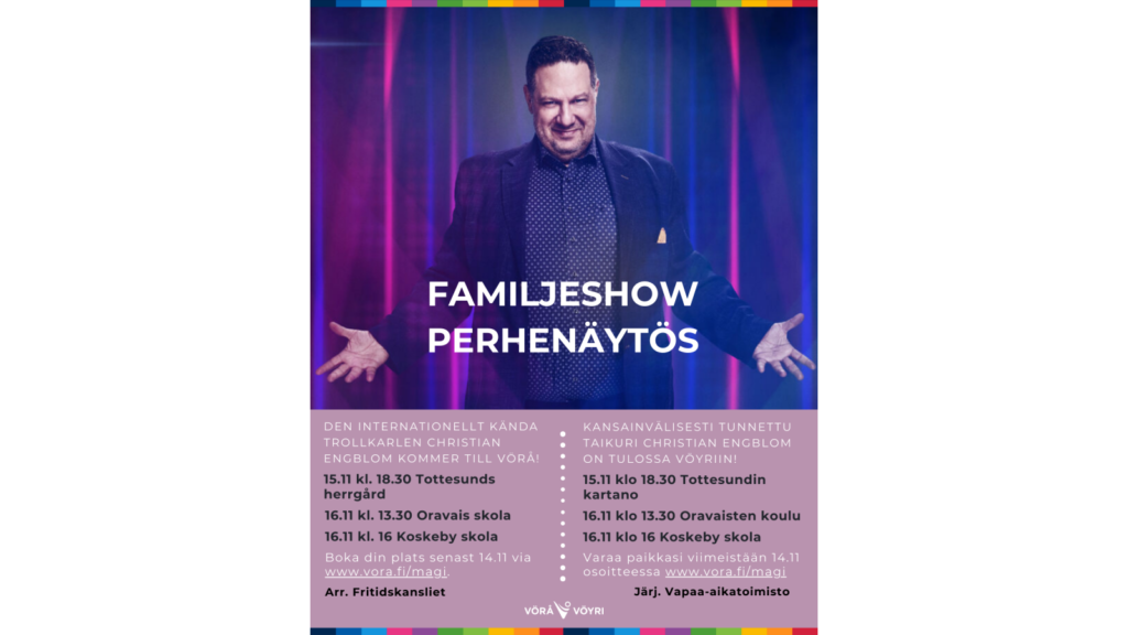 Perhenäytös kansainvälisesti tunnetun taikurin kanssa – Christian ...
